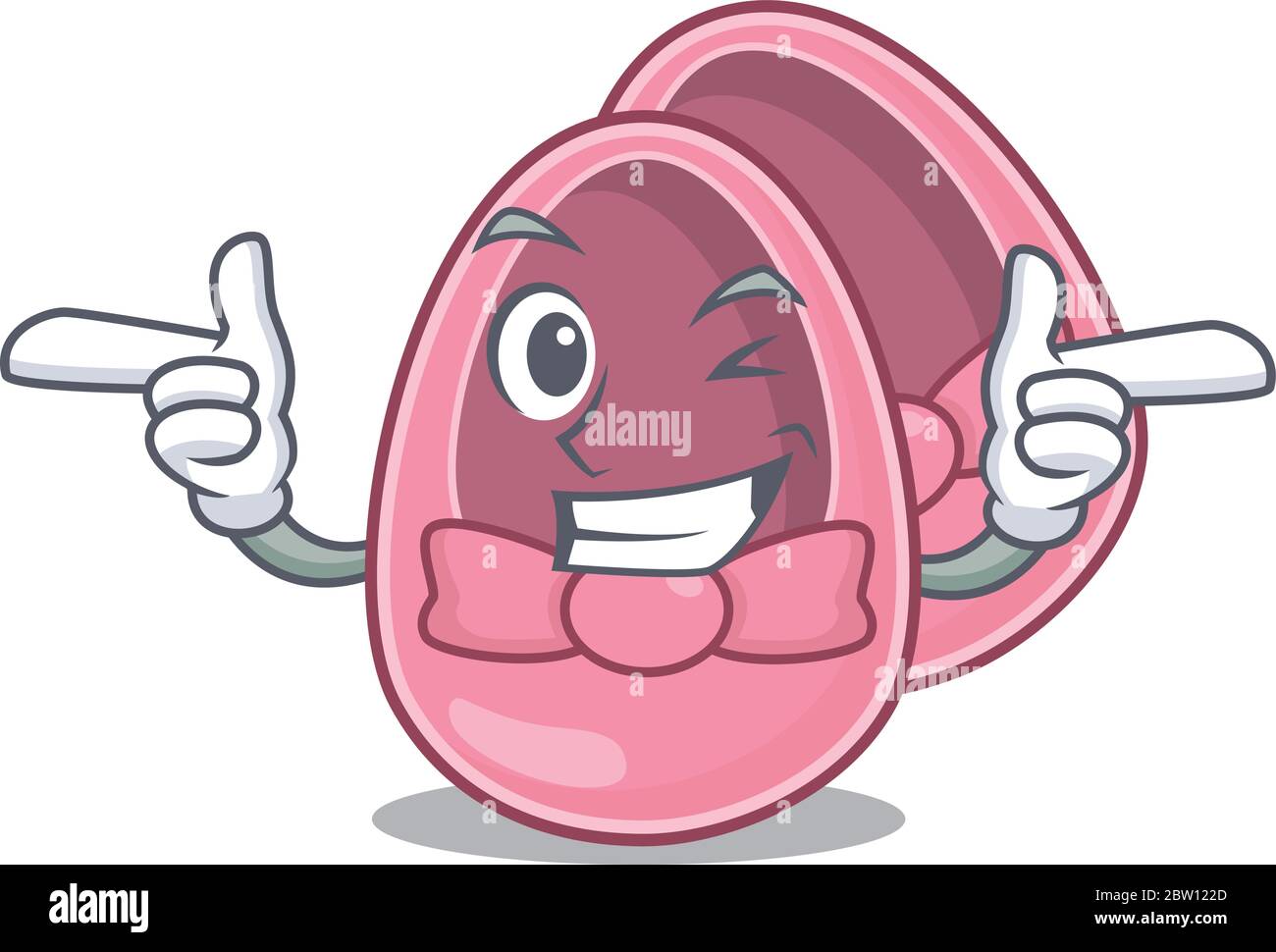 Cartoon design of baby girl shoes showing funny face with wink eye ...