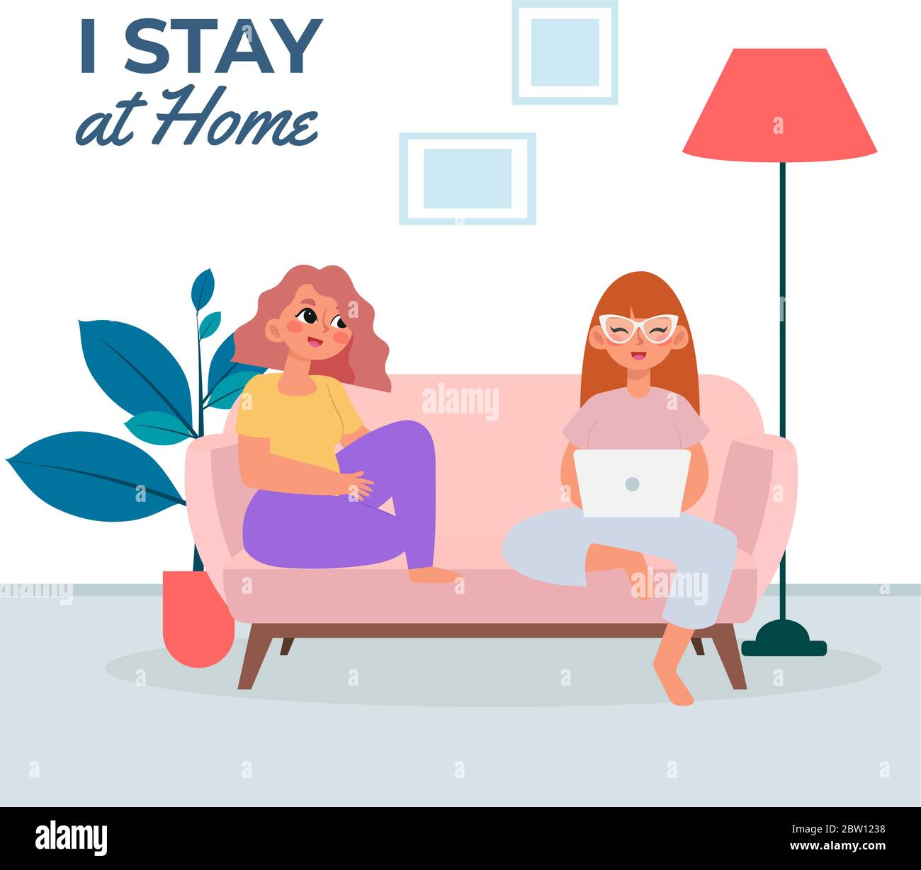 Stay at home poster Stock Vector Image & Art - Alamy