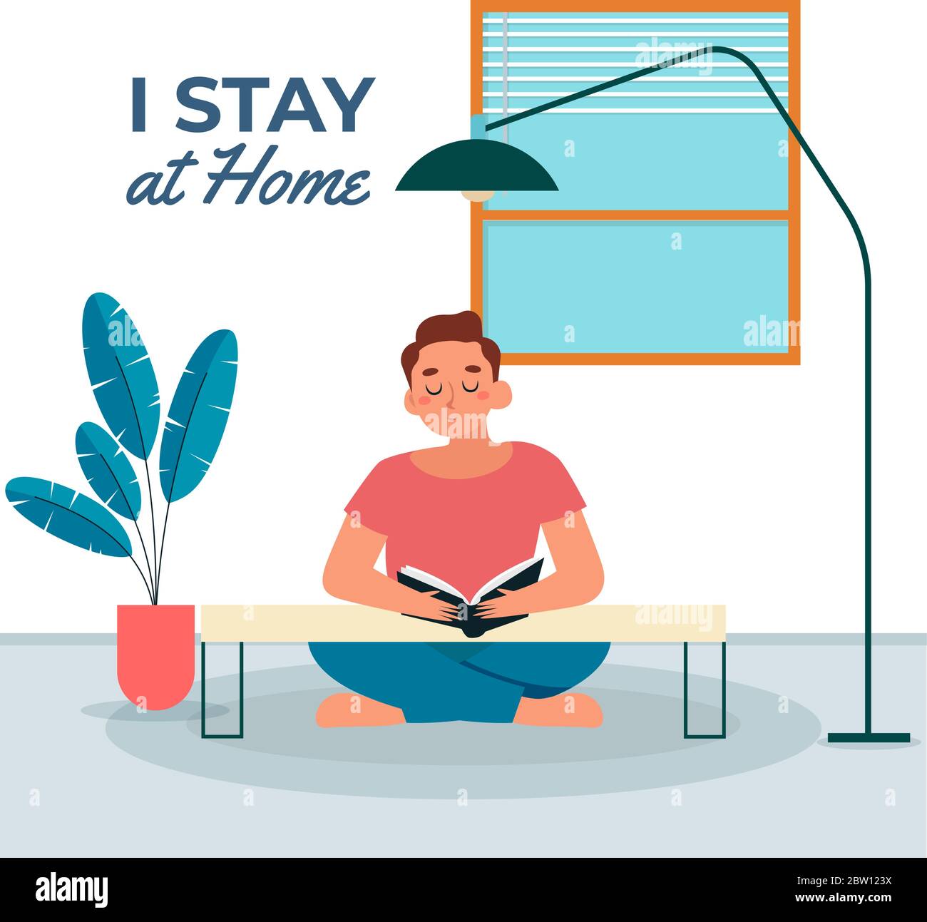 Stay at home poster Stock Vector Image & Art - Alamy