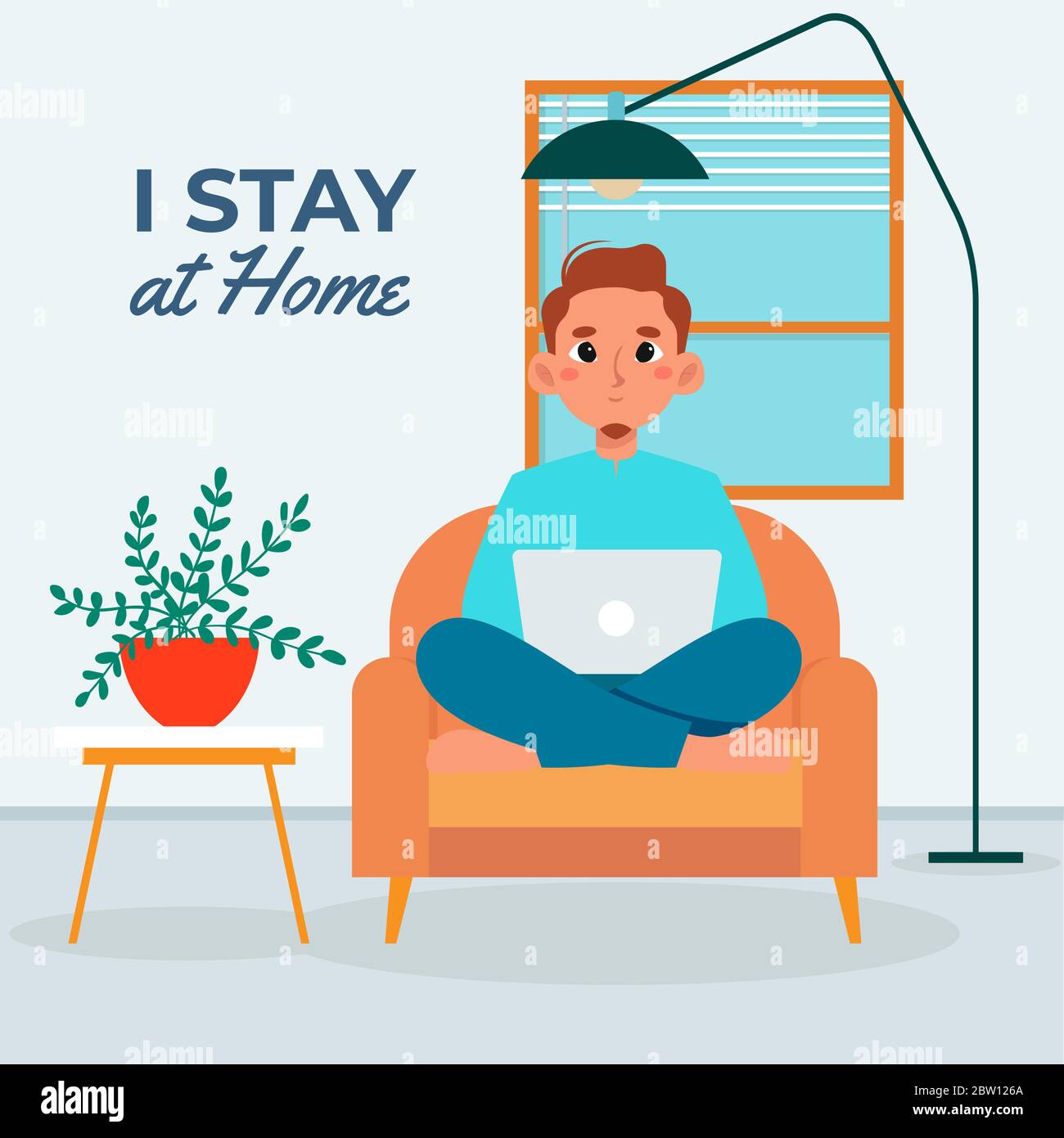 Stay at home poster Stock Vector Image & Art - Alamy