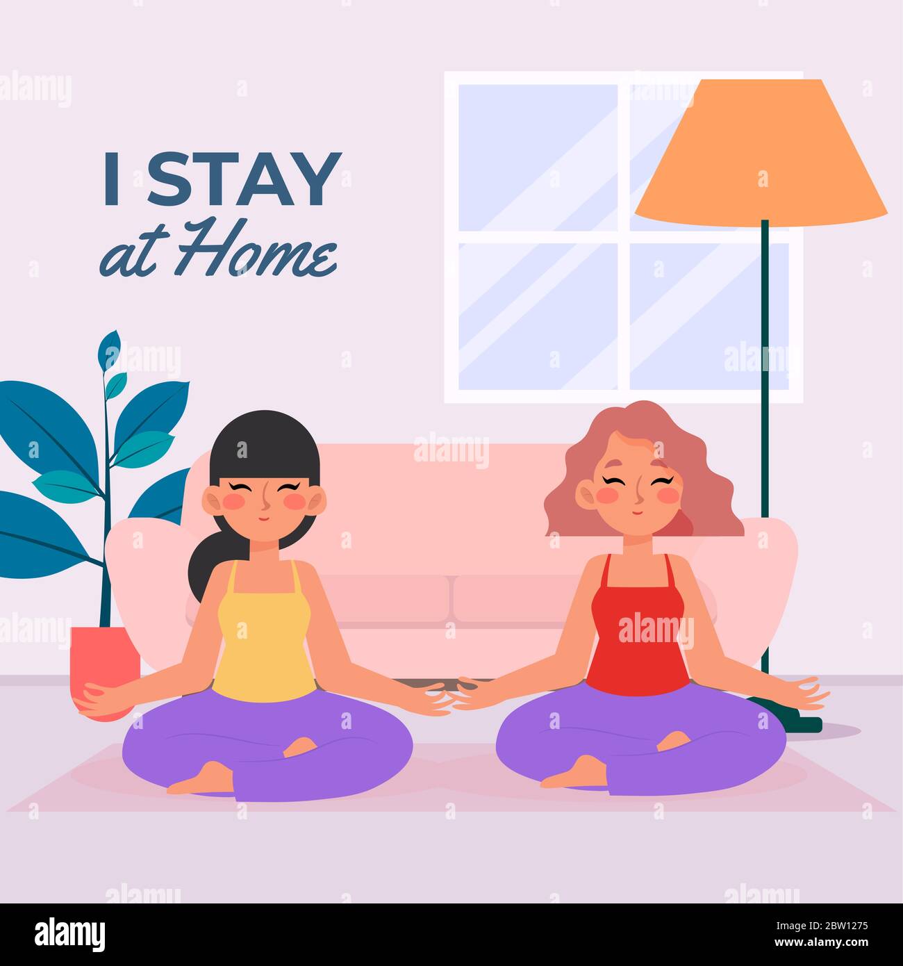 Stay at home poster Stock Vector Image & Art - Alamy