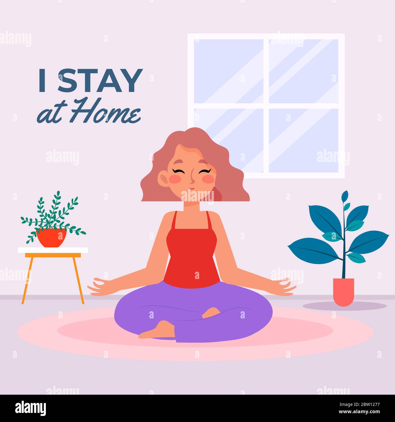 Stay at home poster Stock Vector Image & Art - Alamy