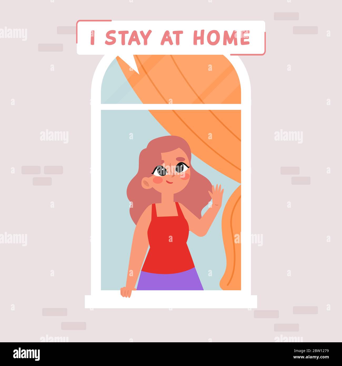 Stay at home poster Stock Vector Image & Art - Alamy