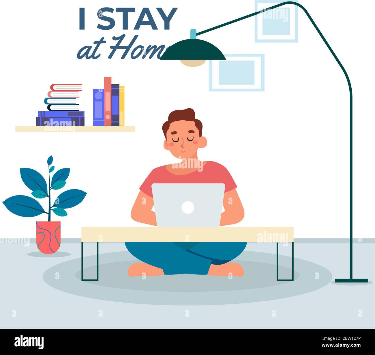 Stay at home poster Stock Vector Image & Art - Alamy