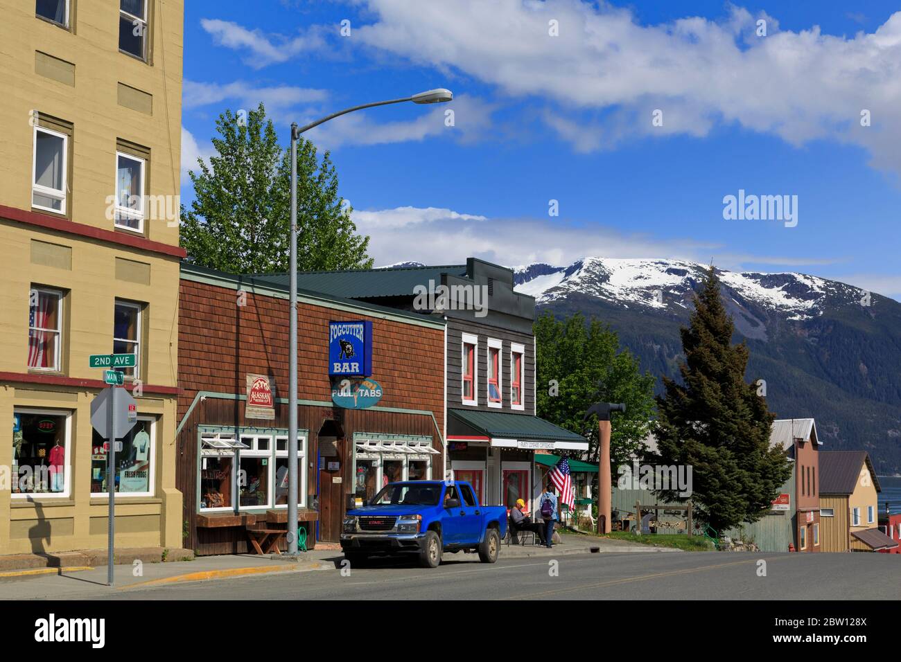Main Street, Haines, Lynn Canal, Alaska, USA Stock Photo - Alamy