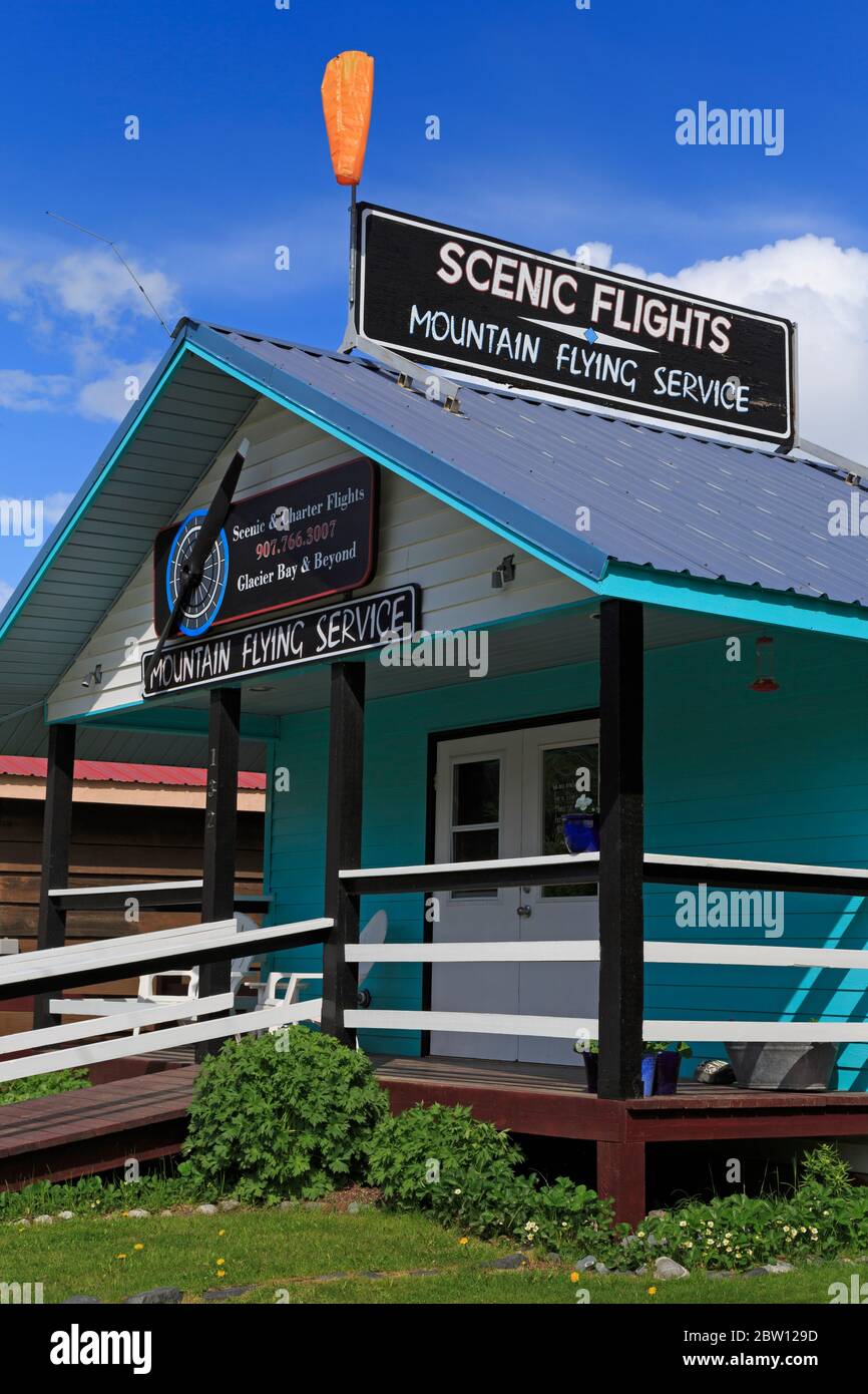 Mountain Flying Service, Haines, Lynn Canal, Alaska, USA Stock Photo ...