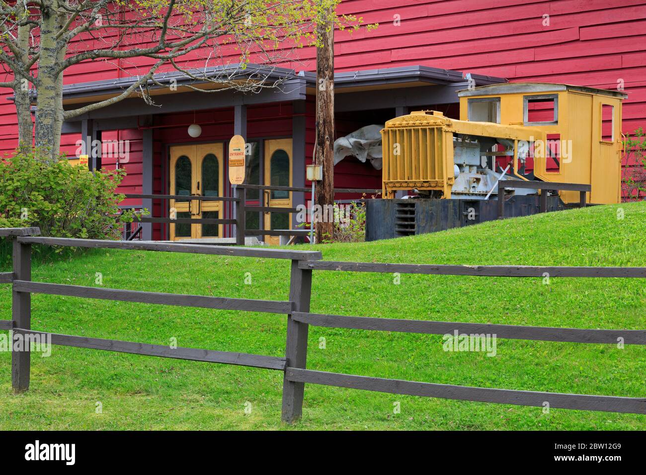 Locomotive, Pratt Museum, Homer, Alaska, USA Stock Photo - Alamy