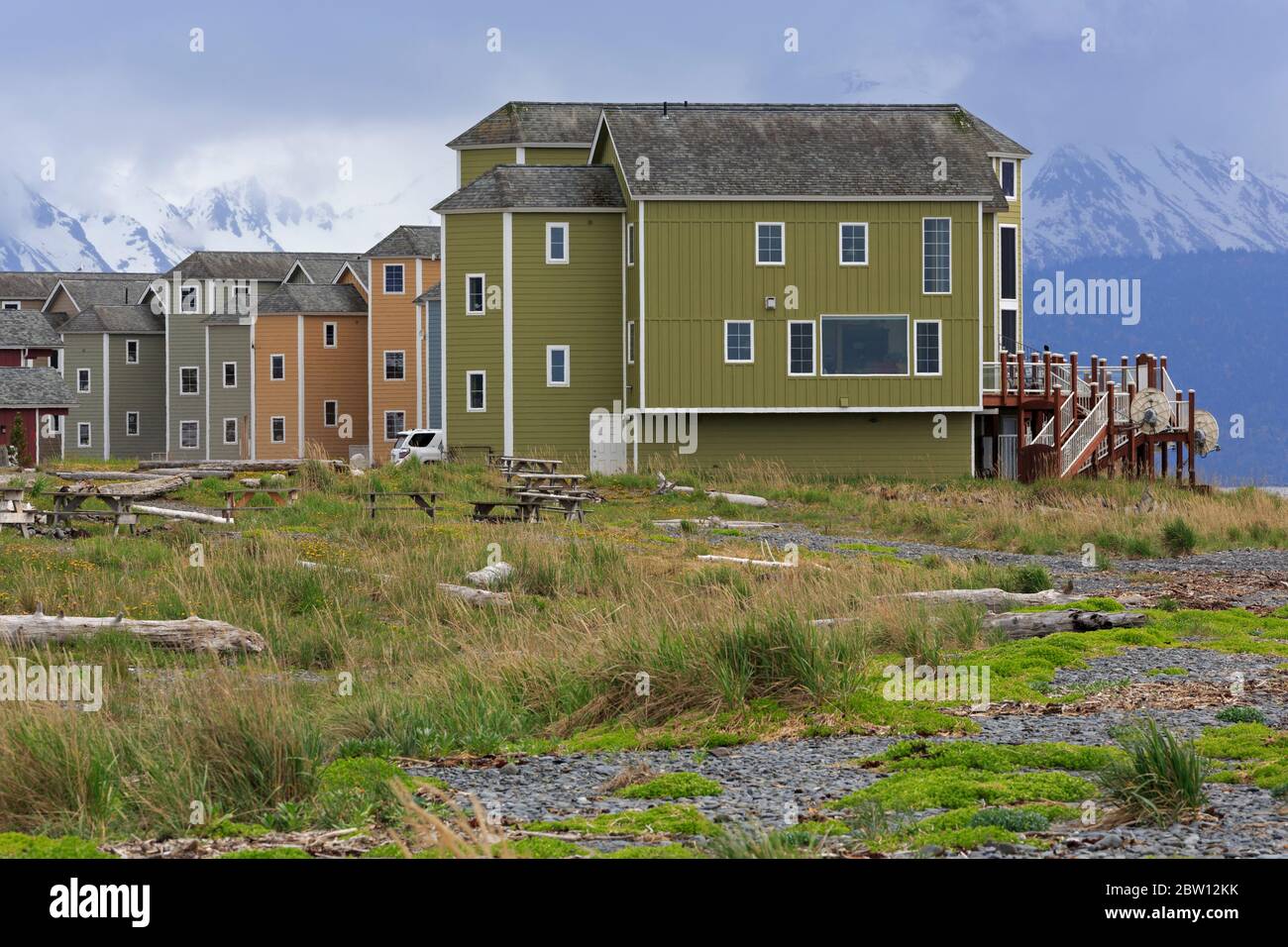 Land's End Resort, Homer Spit, Alaska, USA Stock Photo - Alamy