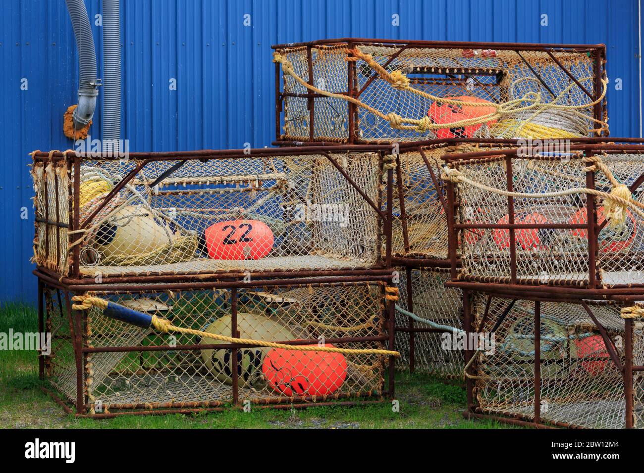 Crab Pots, Homer Spit, Alaska, USA Stock Photo - Alamy
