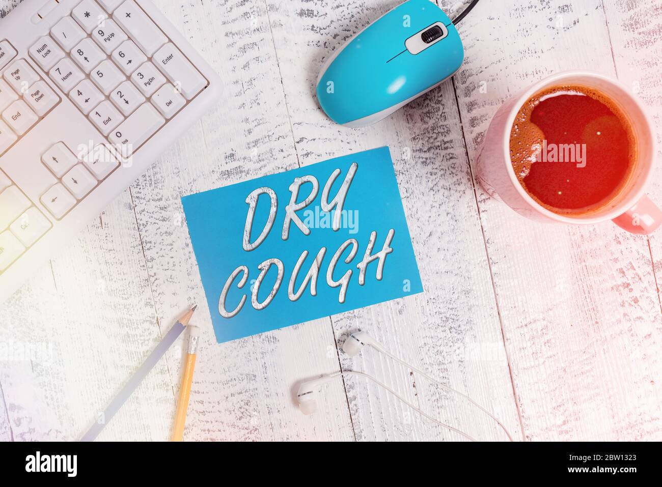 Word writing text Dry Cough. Business photo showcasing cough that are ...