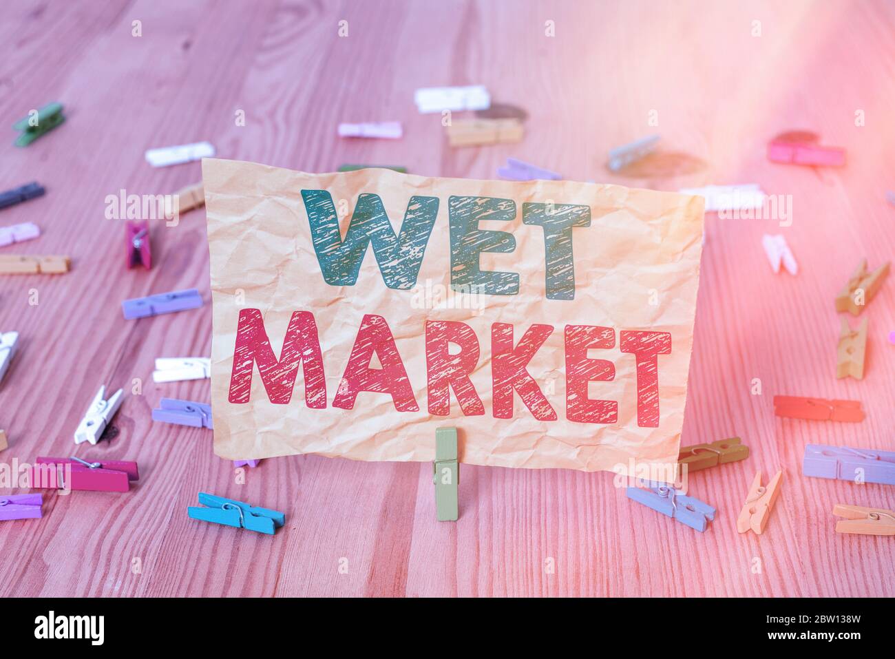 Conceptual hand writing showing Wet Market. Concept meaning market ...