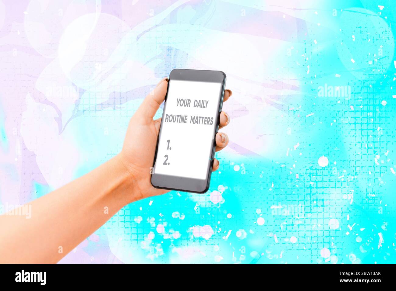 Text sign showing Your Daily Routine Matters. Business photo showcasing ...