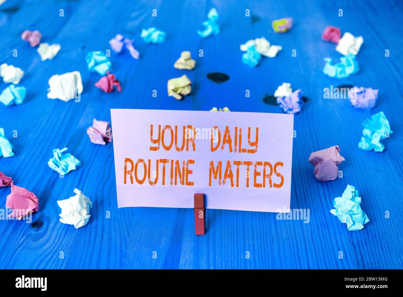 Your daily routine matters hi-res stock photography and images - Alamy