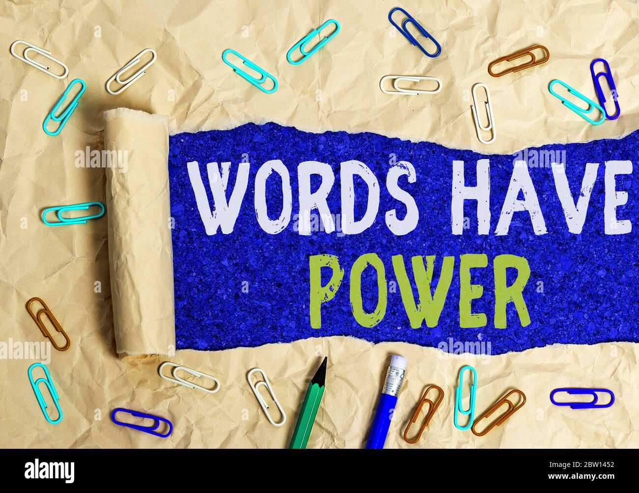 Conceptual hand writing showing Words Have Power. Concept meaning as ...