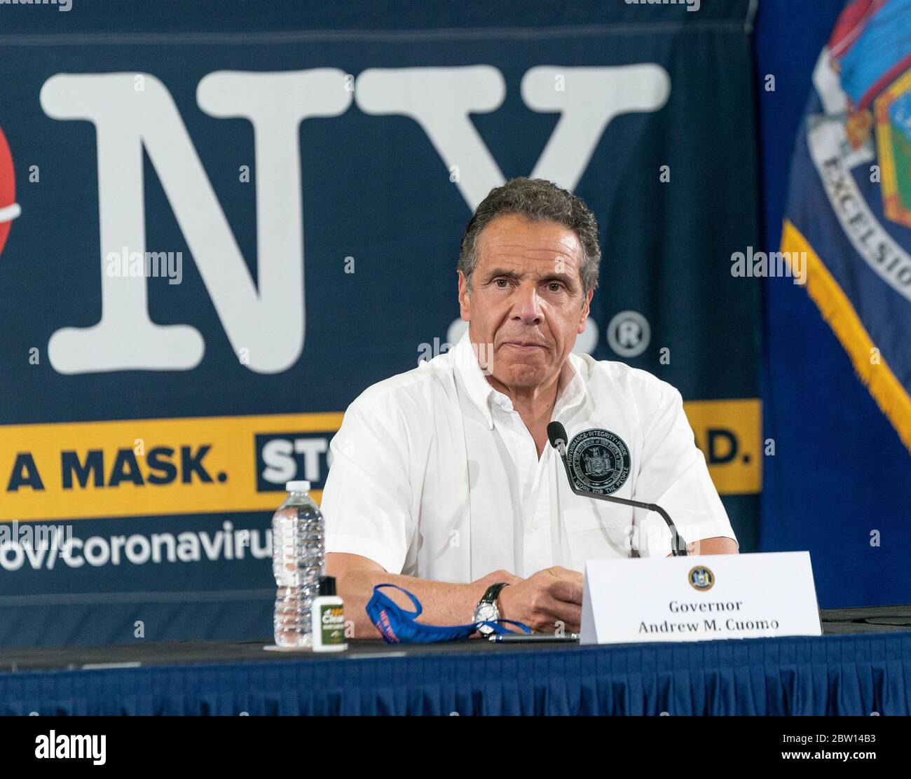New York, United States. 28th May, 2020. Governor Cuomo makes an ...
