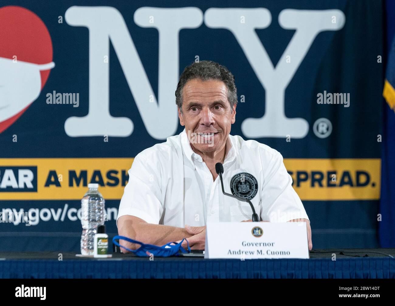 New York, United States. 28th May, 2020. Governor Cuomo makes an ...