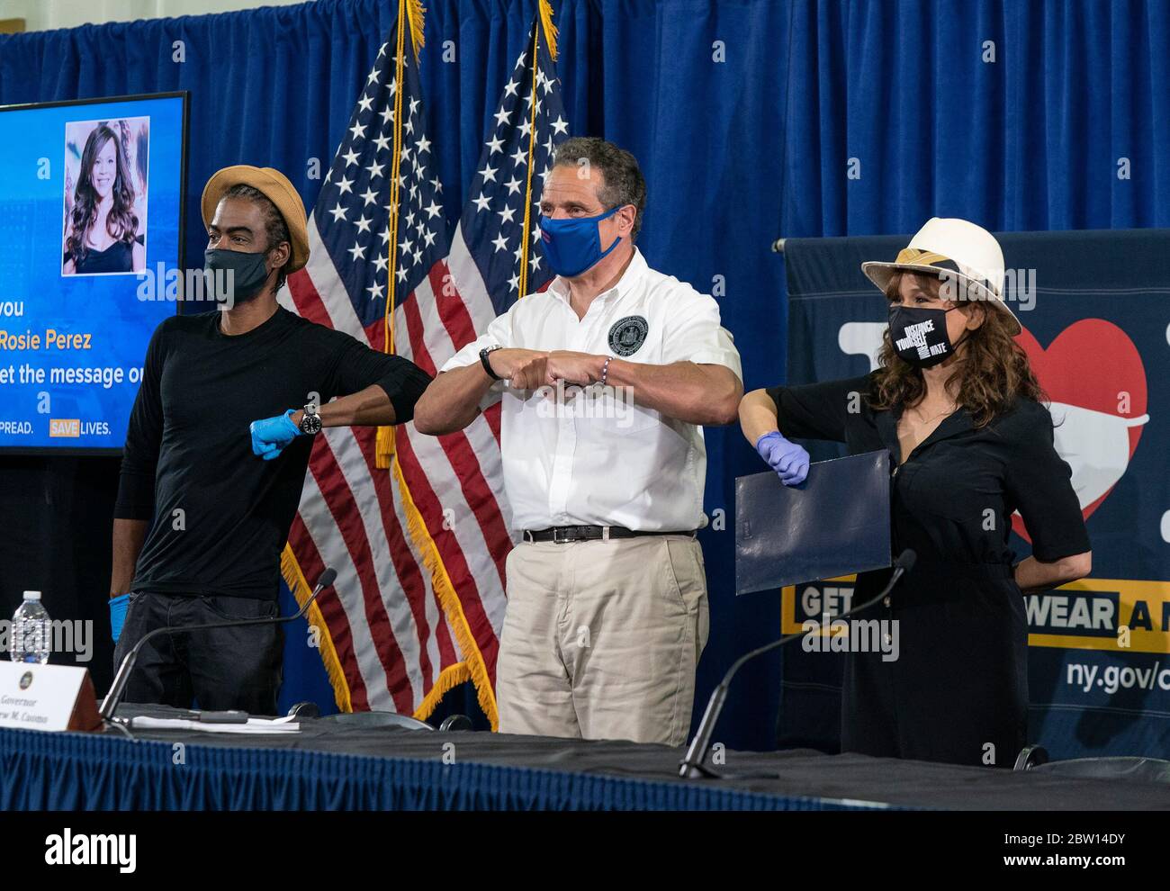 New York, United States. 28th May, 2020. Chris Rock, Governor Cuomo ...