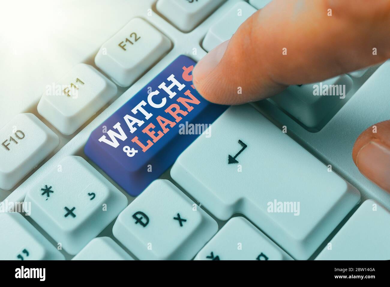 Handwriting text Watch And Learn. Conceptual photo demonstrating an ...
