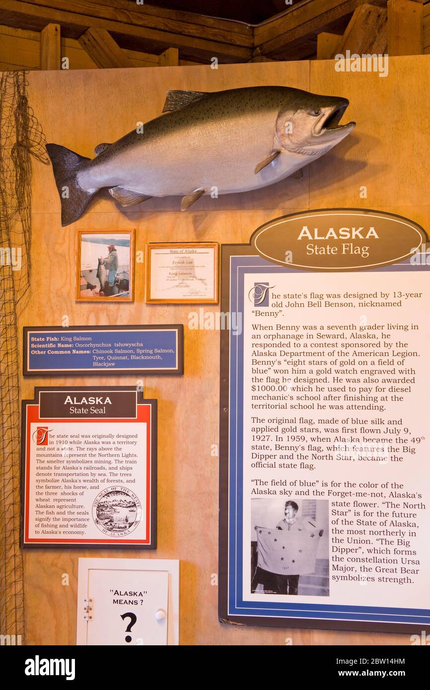 Fishing exhibit at Icy Strait Point Cannery Museum, Hoonah City ...