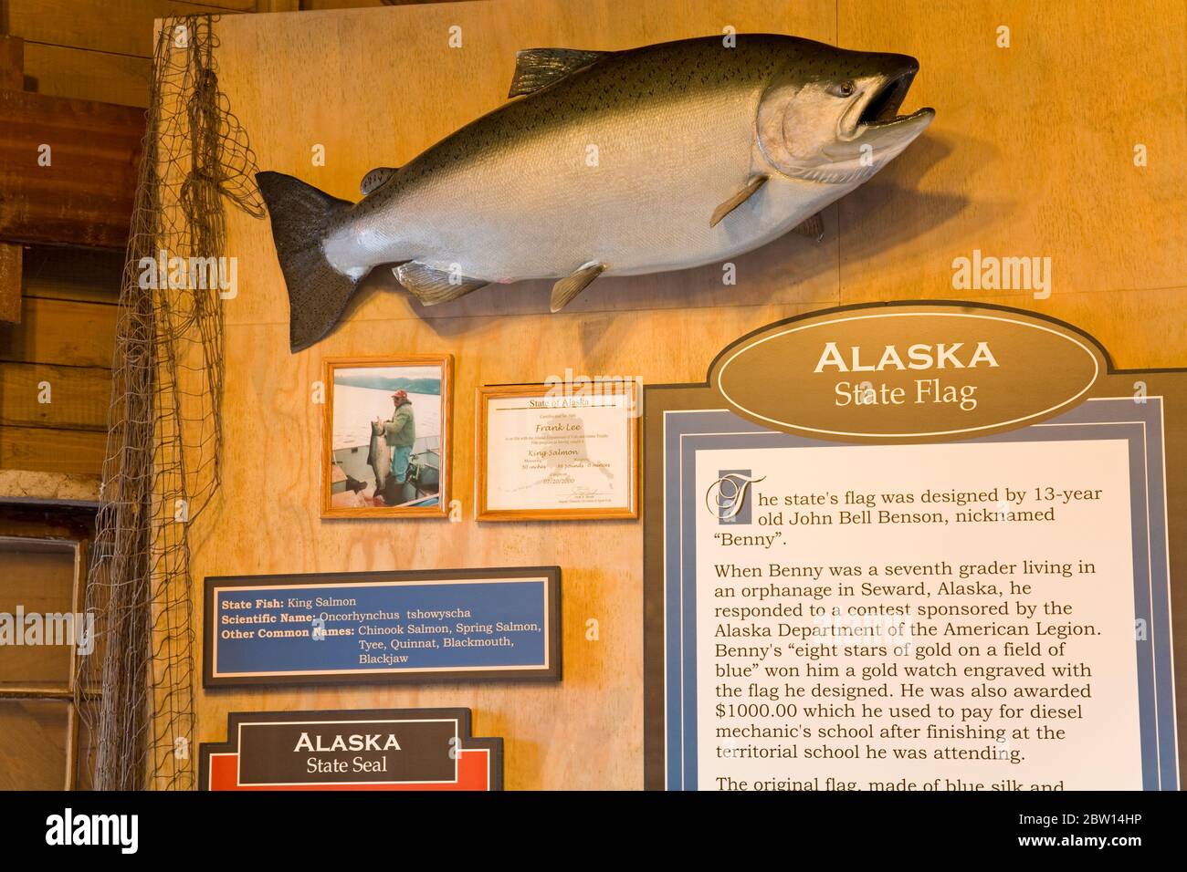 Fishing exhibit at Icy Strait Point Cannery Museum, Hoonah City ...