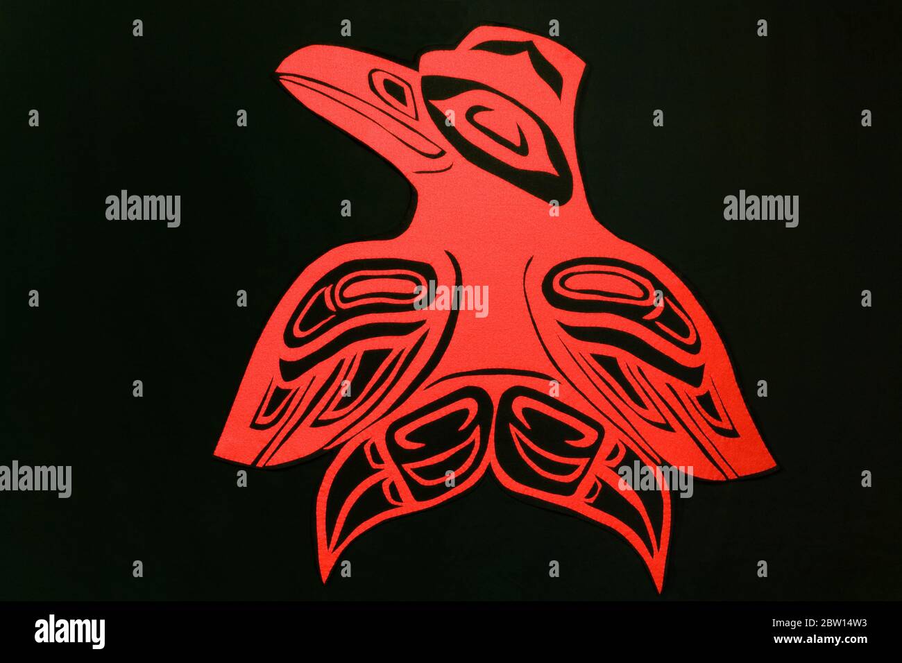 Raven on fabric, Clan House, Icy Strait Point Cultural Center, Hoonah ...