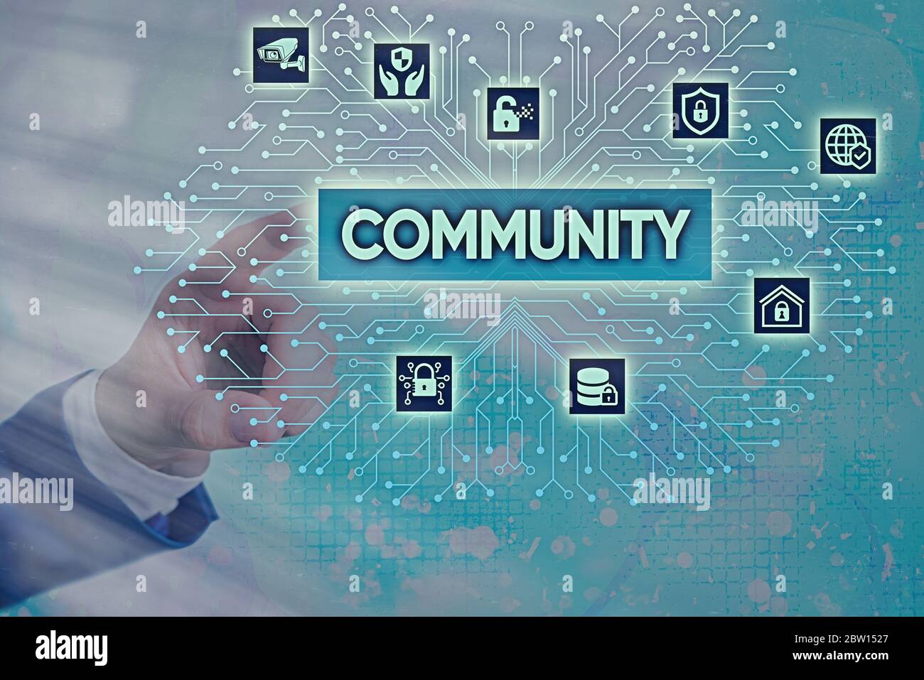 Writing Note Showing Community Business Concept For Specific Population With A Common