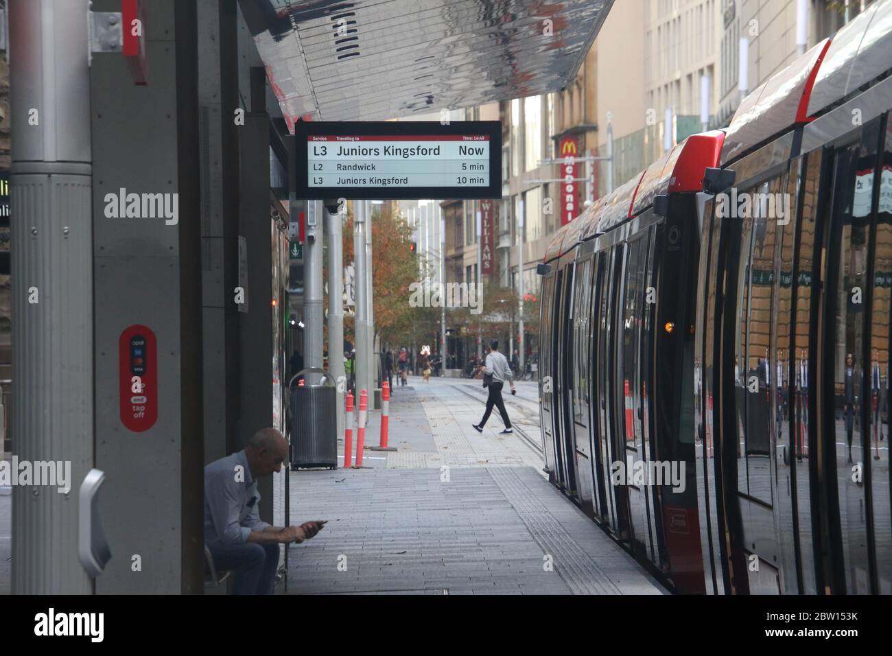 Wynyard Light Rail stop in Sydney, NSW, Australia Stock Photo - Alamy