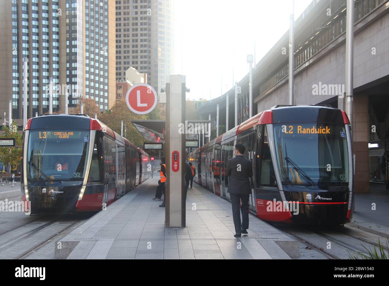 Circular Quay Light Rail stop, Sydney, NSW, Australia Stock Photo - Alamy