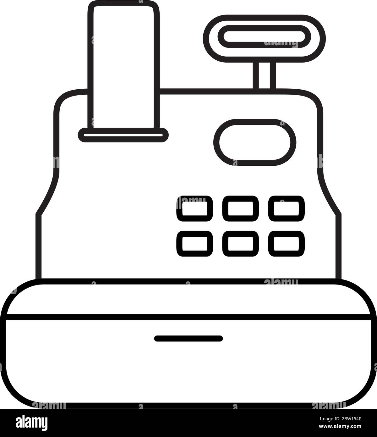 cash register payment store mobile marketing and e-commerce vector ...