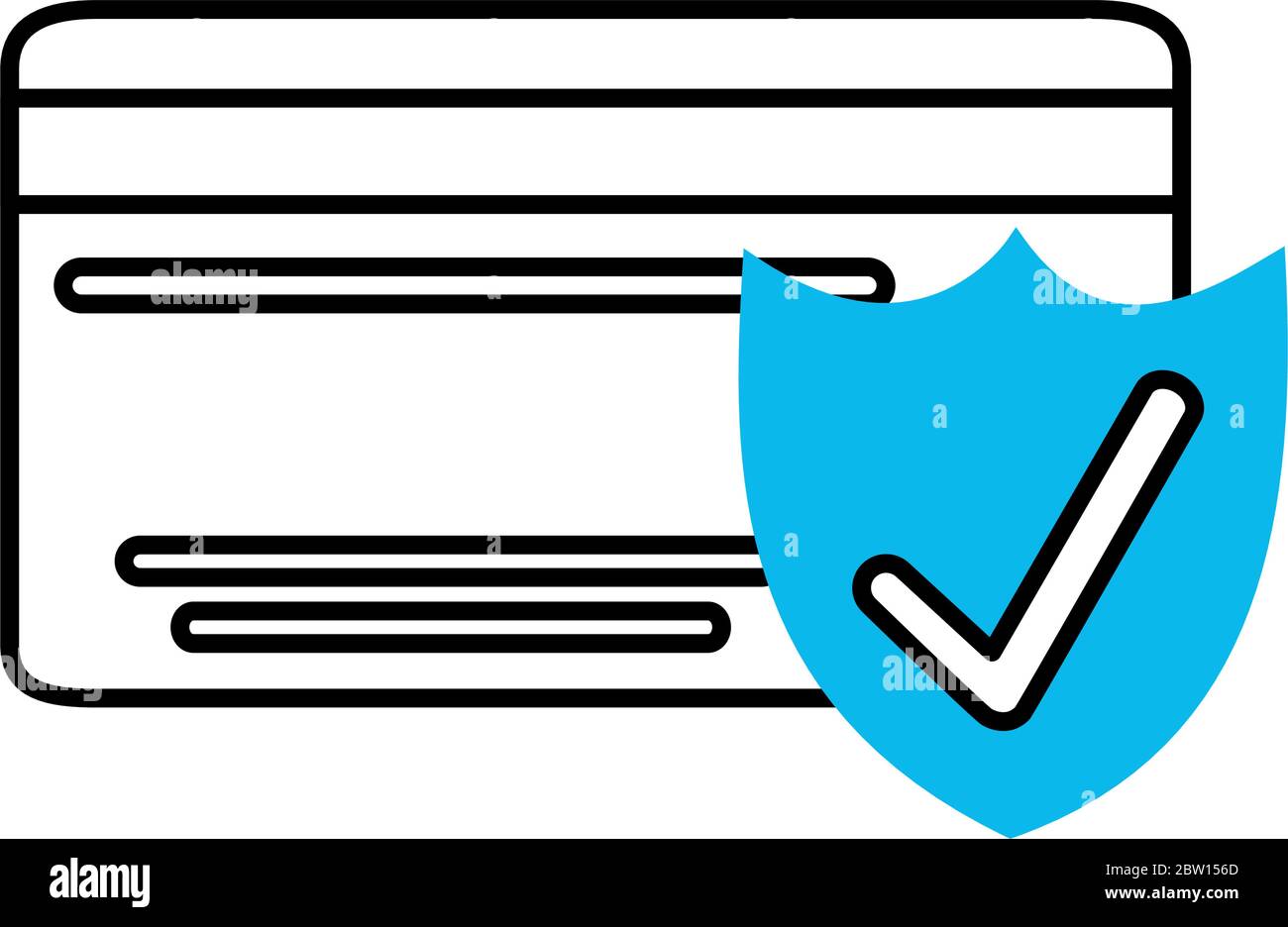 bank card credit check mark mobile marketing and e-commerce vector ...