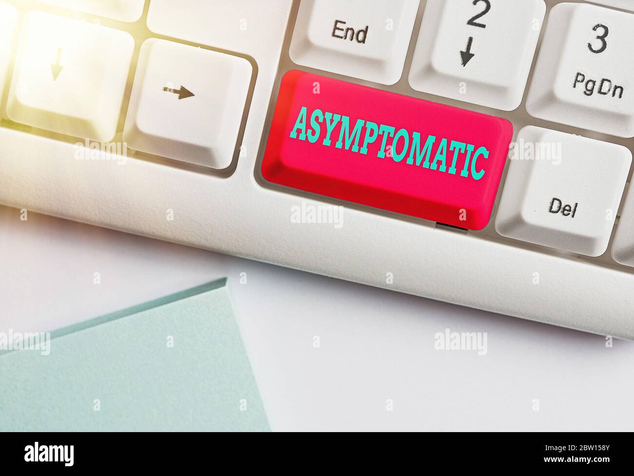 Handwriting text Asymptomatic. Conceptual photo a condition or an ...