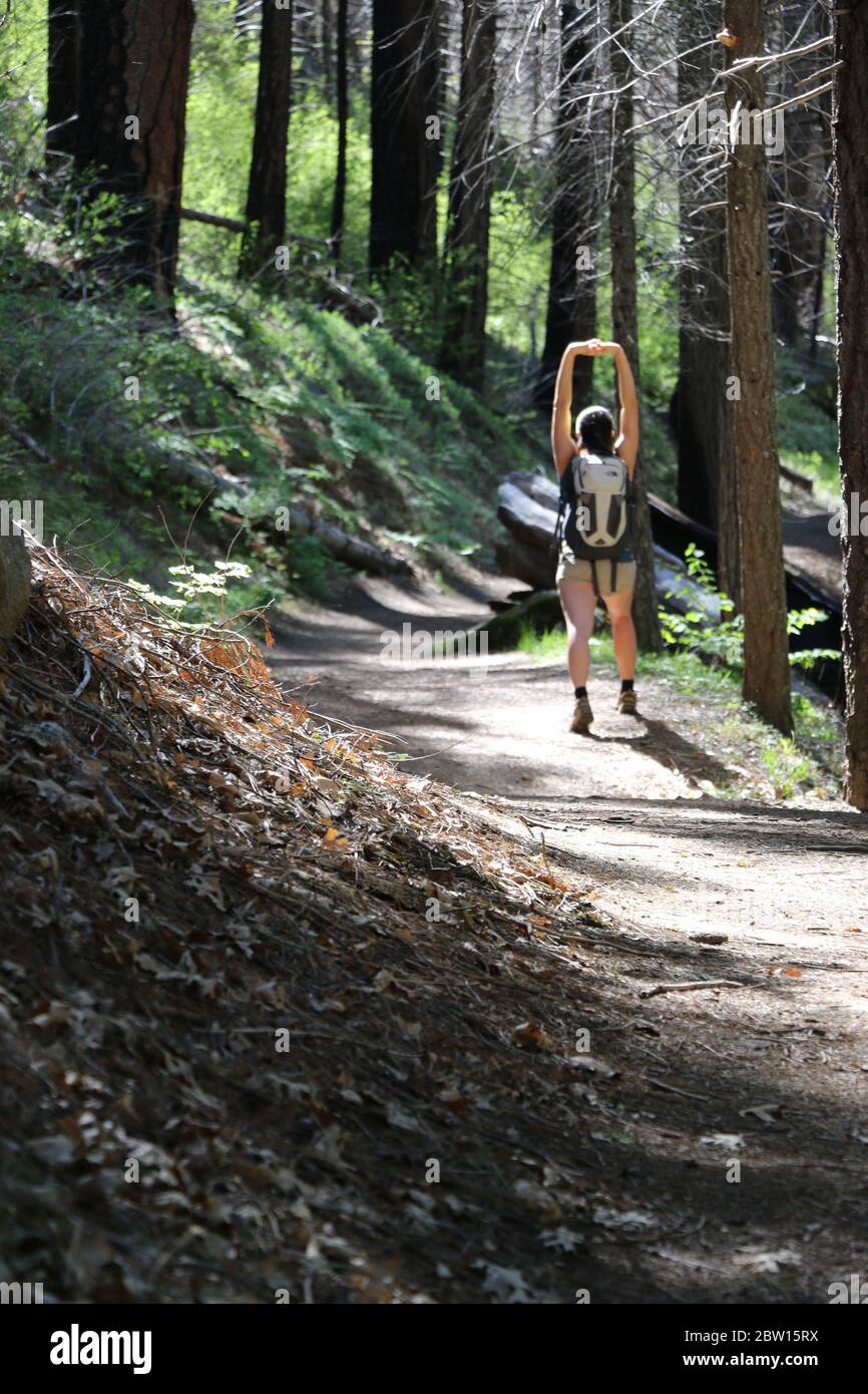 Female walking along river walk hi-res stock photography and images - Alamy