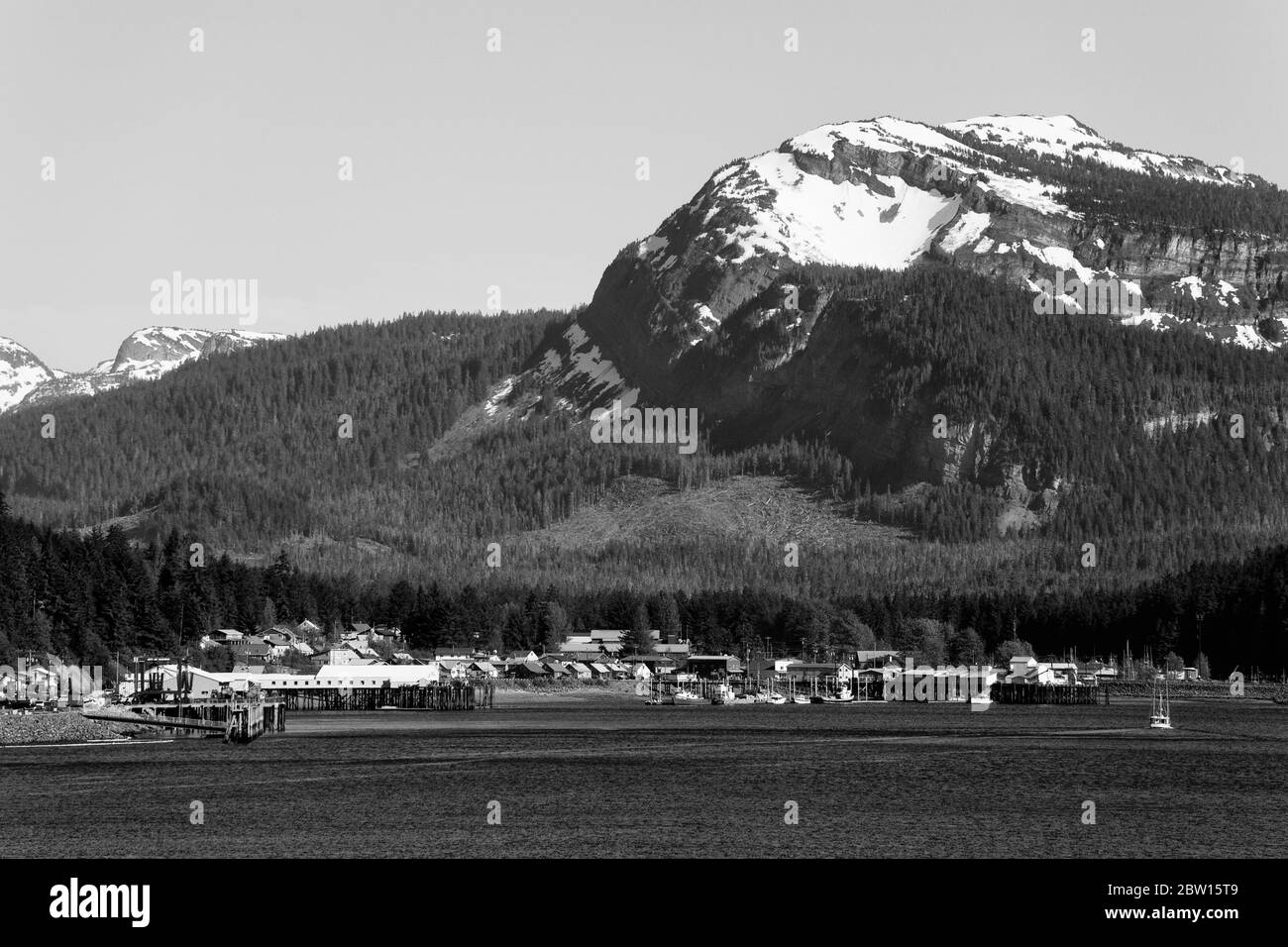 Hoonah Tlingit Village, Chichagof Island, Southeast Alaska, USA Stock ...