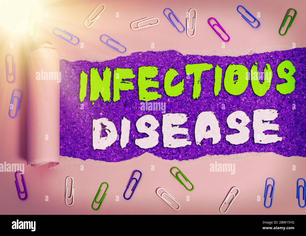 Handwriting text writing Infectious Disease. Conceptual photo caused by ...