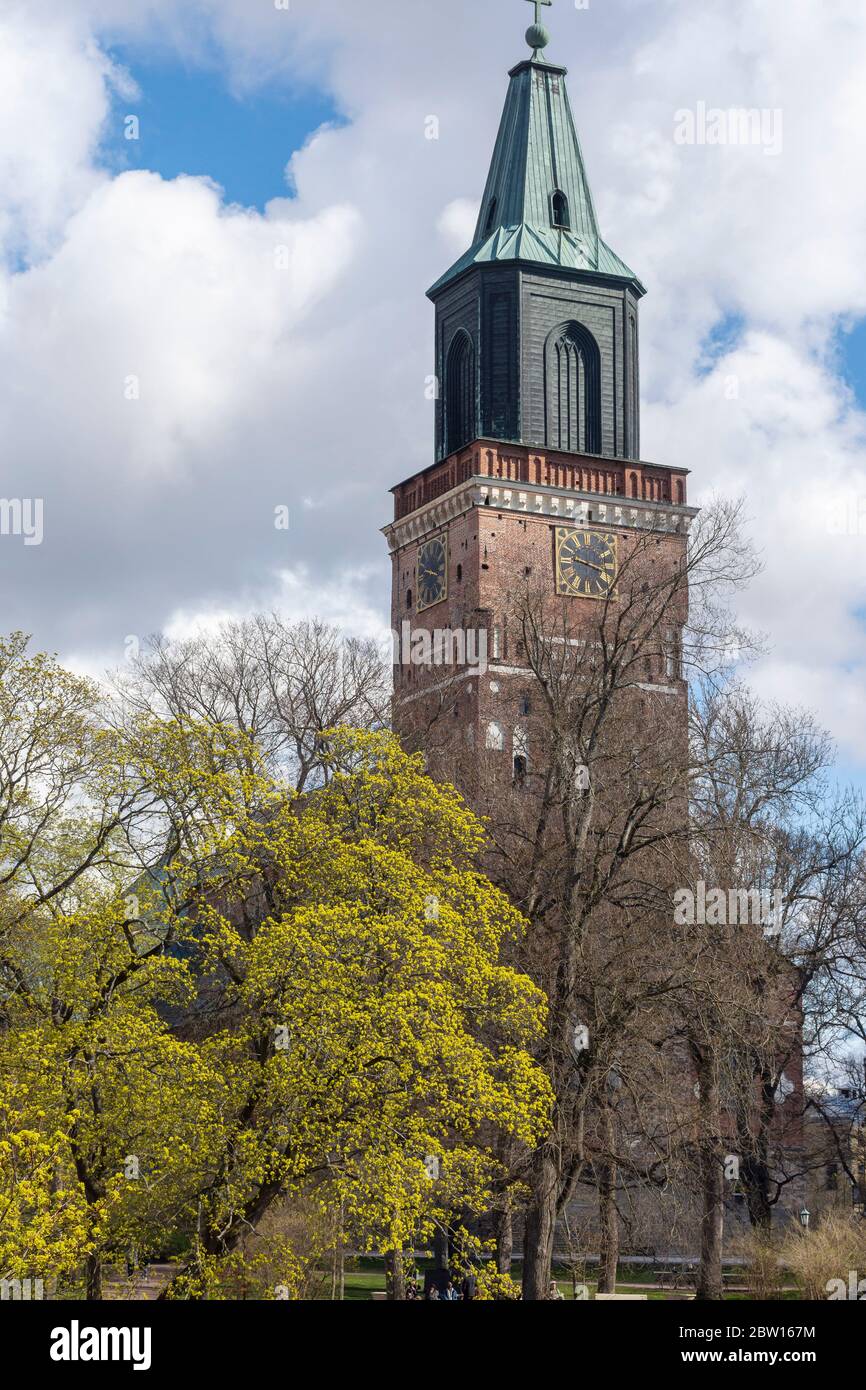 Medieval Turku Cathedral in Turku Finland Stock Photo - Alamy