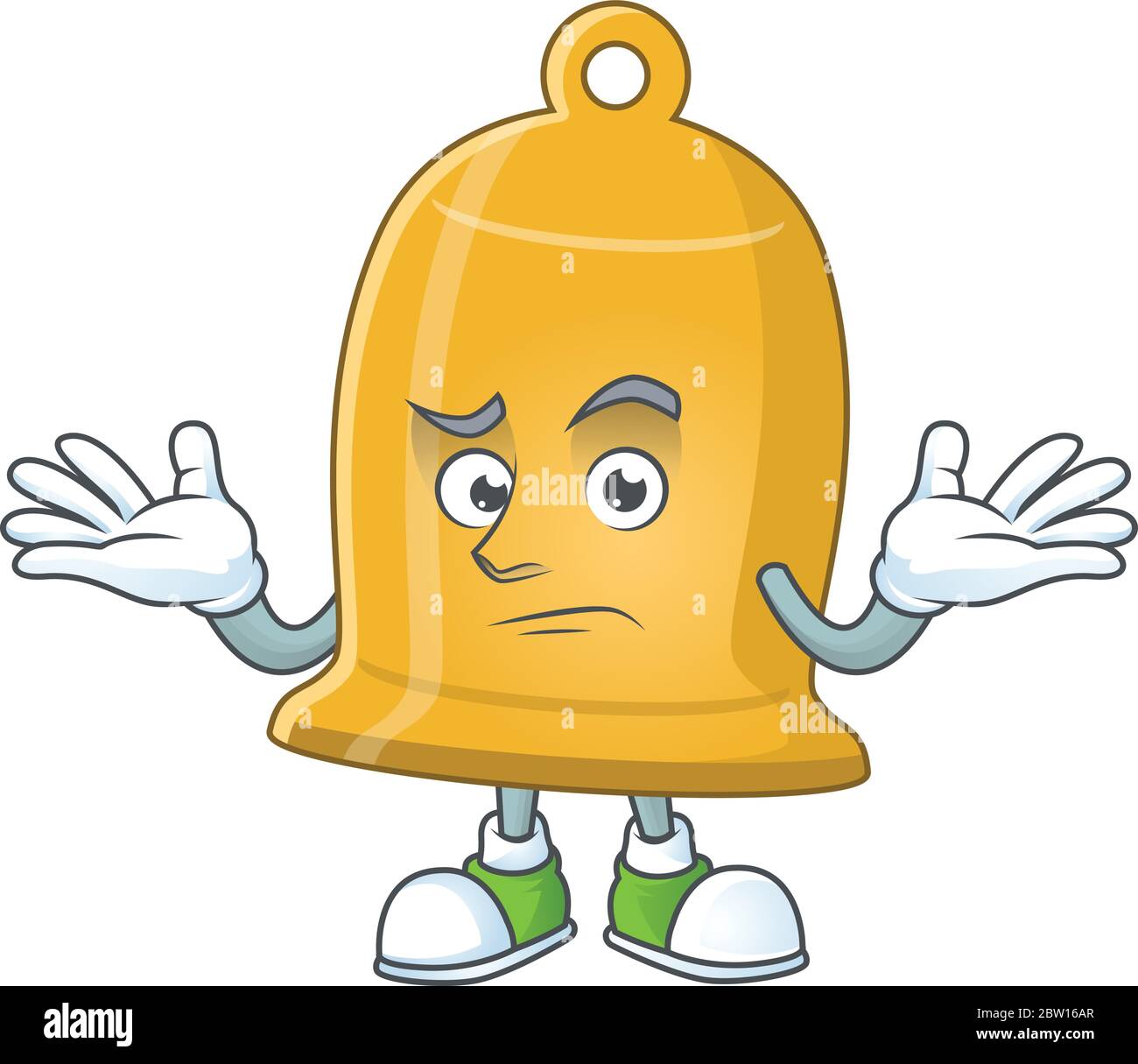 A cartoon image of bell in smirking face Stock Vector Image & Art - Alamy