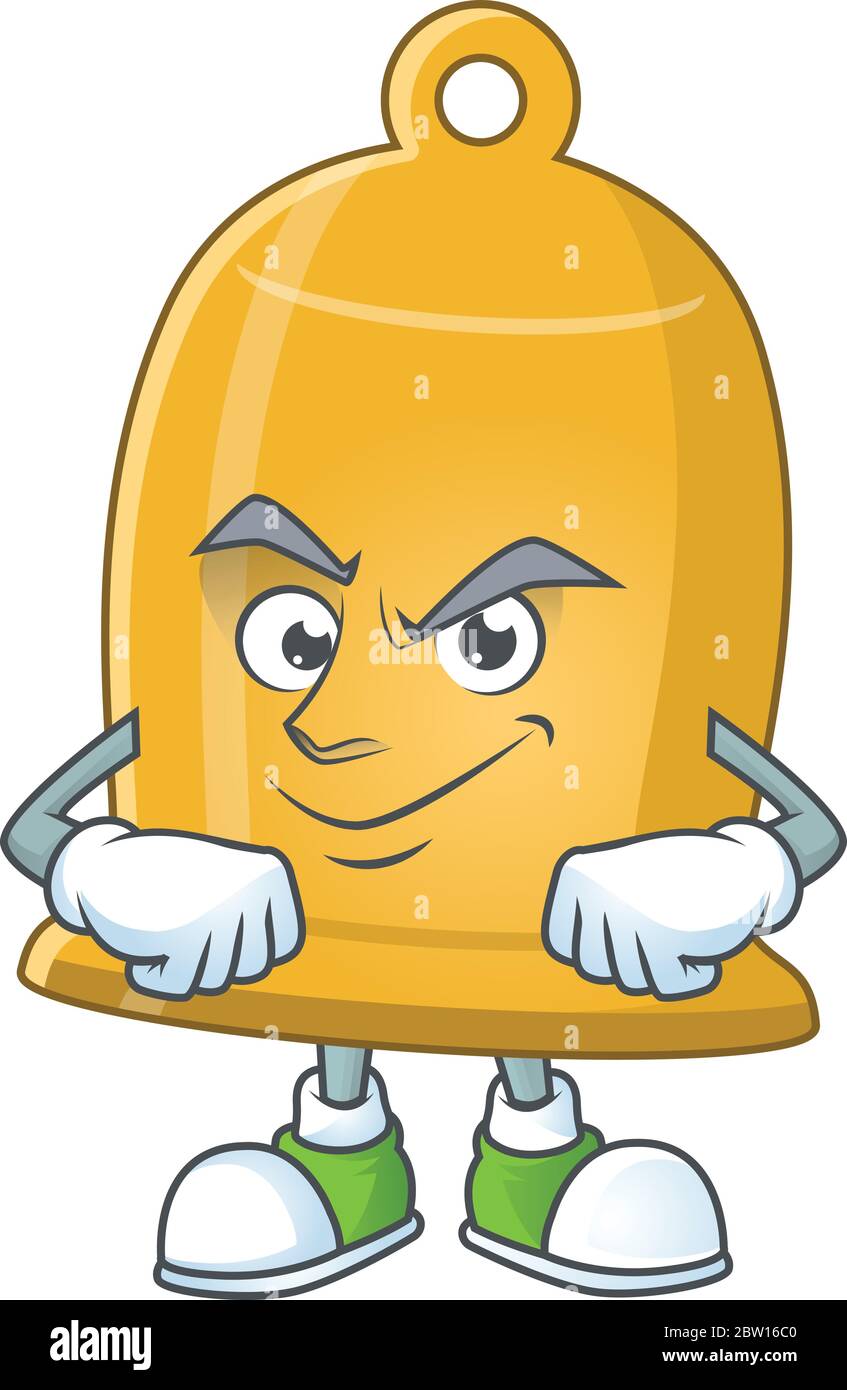Bell cartoon character design with sneaky face Stock Vector Image & Art ...