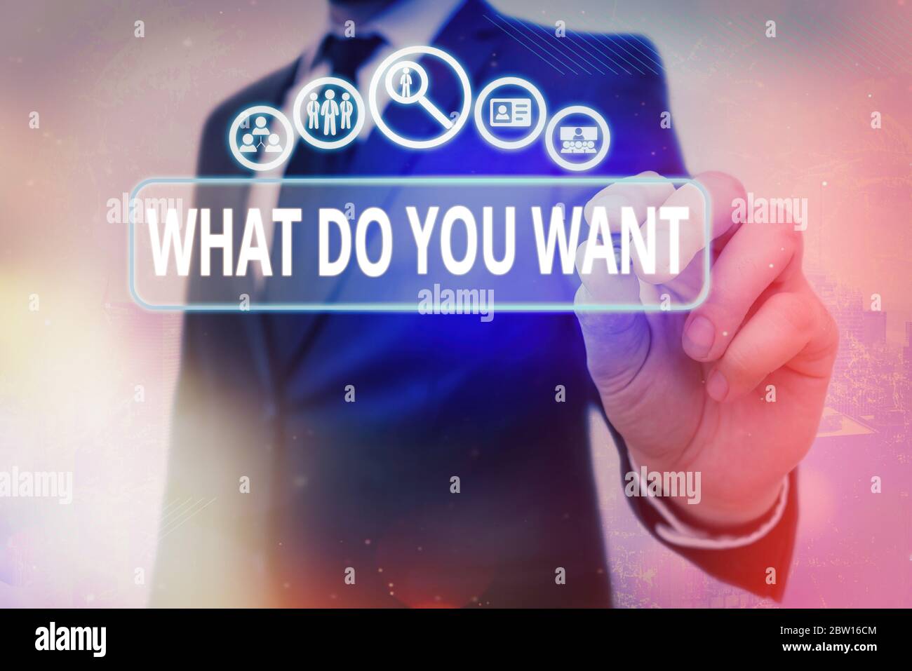 Writing note showing What Do You Want. Business concept for used for ...