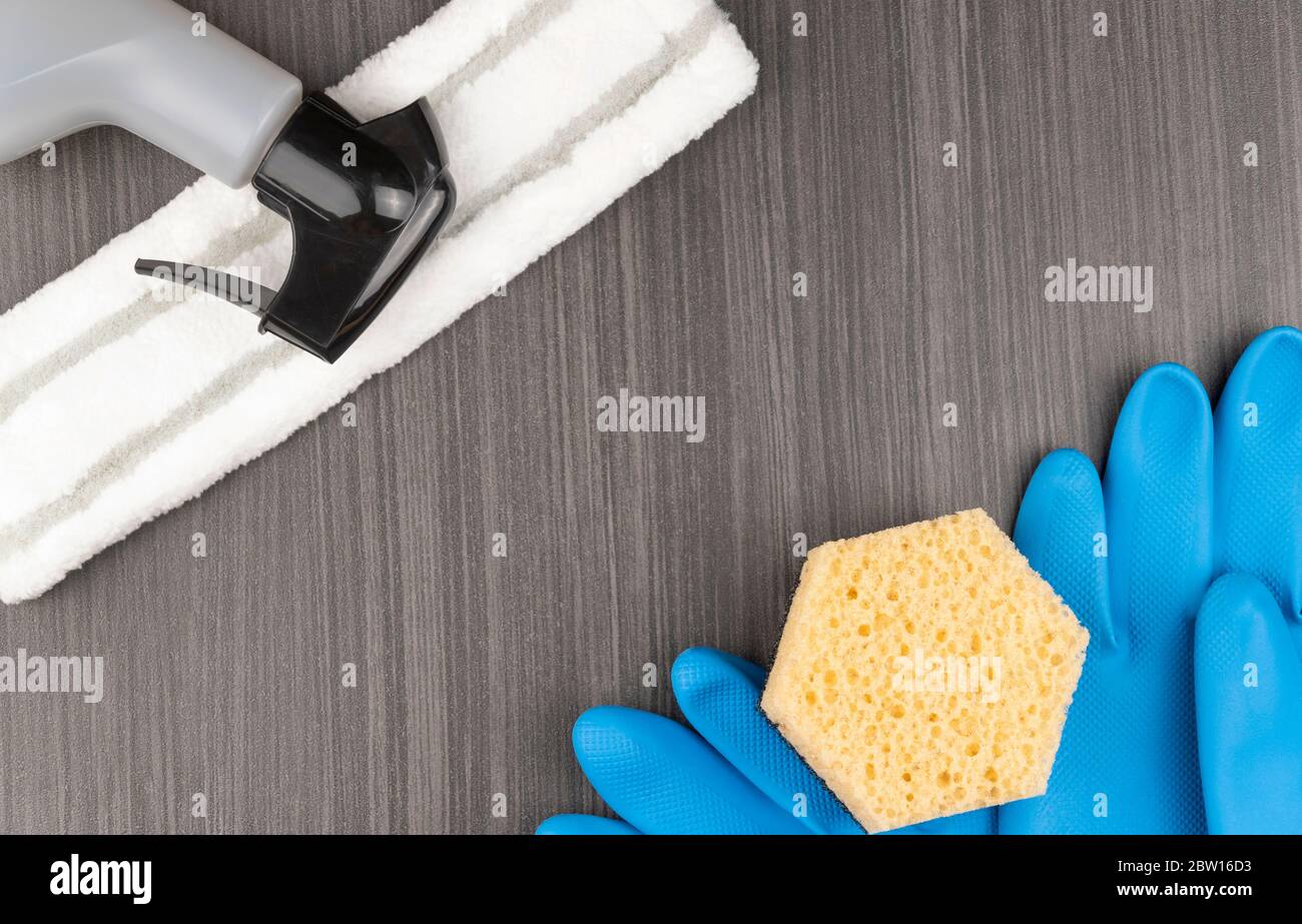 cleaning and disinfecting tools and equipment. concept of cleaning and ...