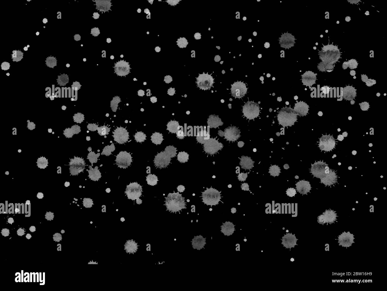 abstract watercolor texture with splashes and spatters. White paint ...