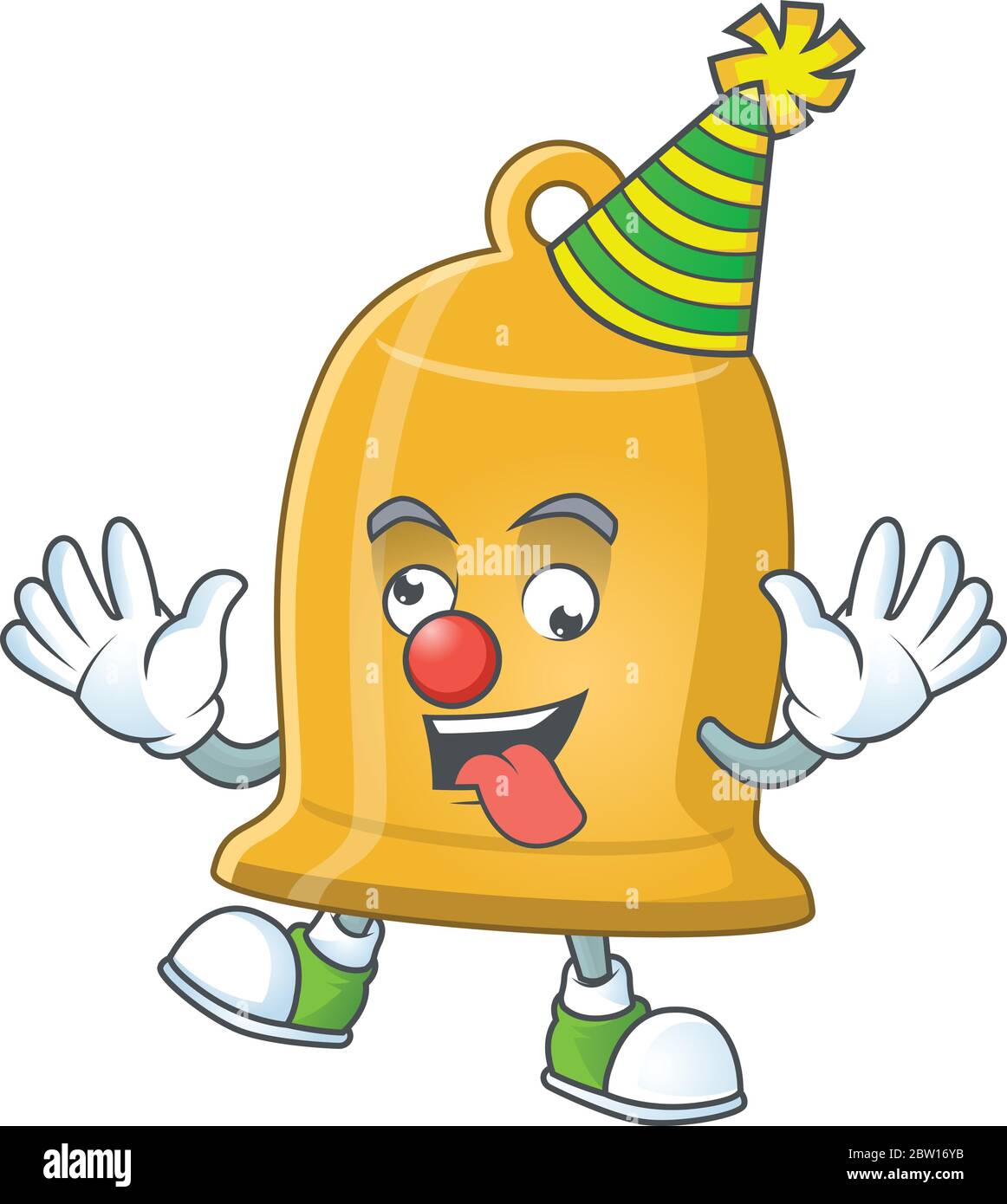 entertaining Clown bell caricature character design style Stock Vector ...