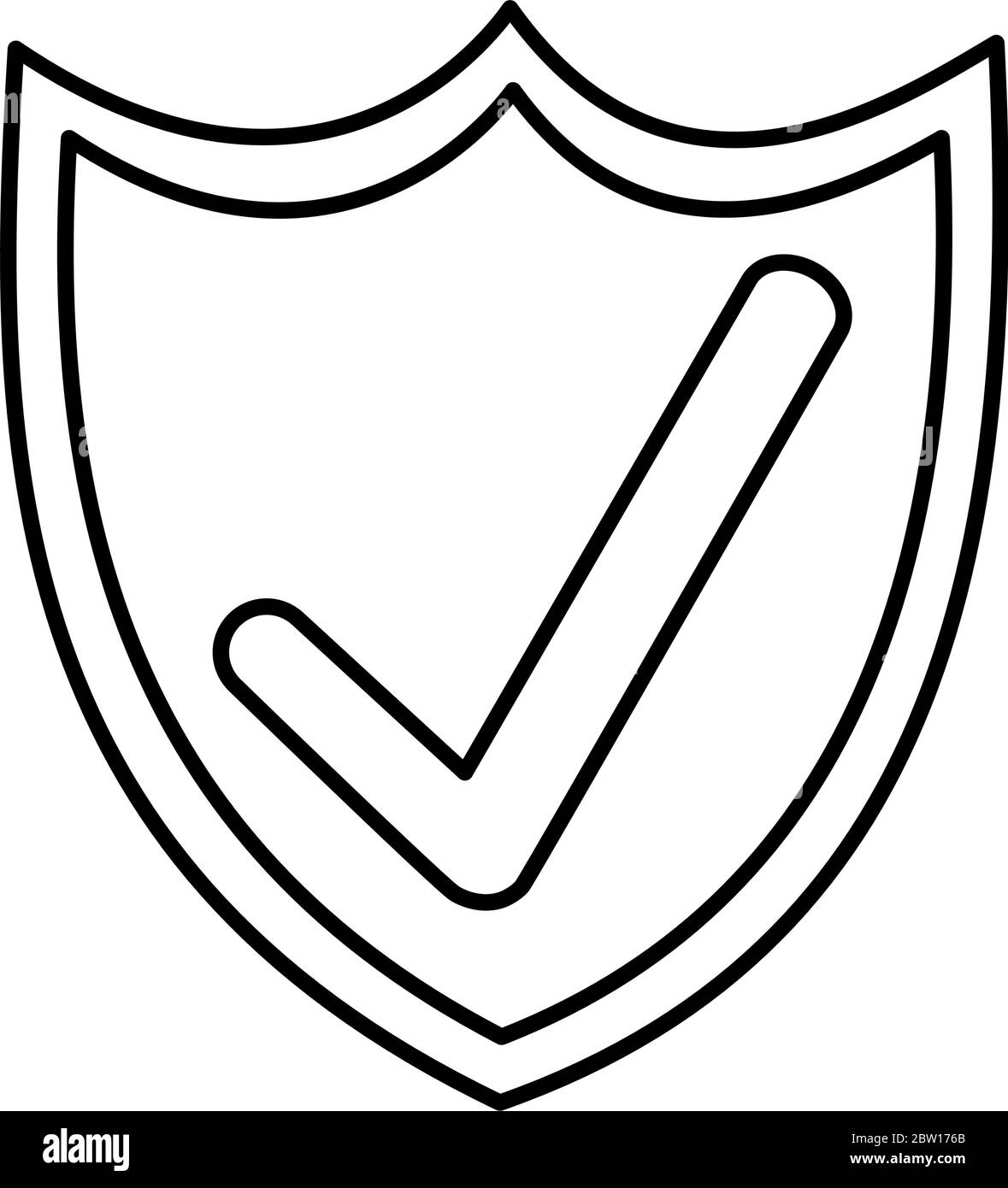 check mark shield mobile marketing and e-commerce vector illustration ...