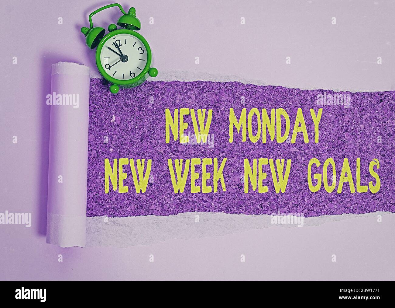 Writing note showing New Monday New Week New Goals. Business concept ...