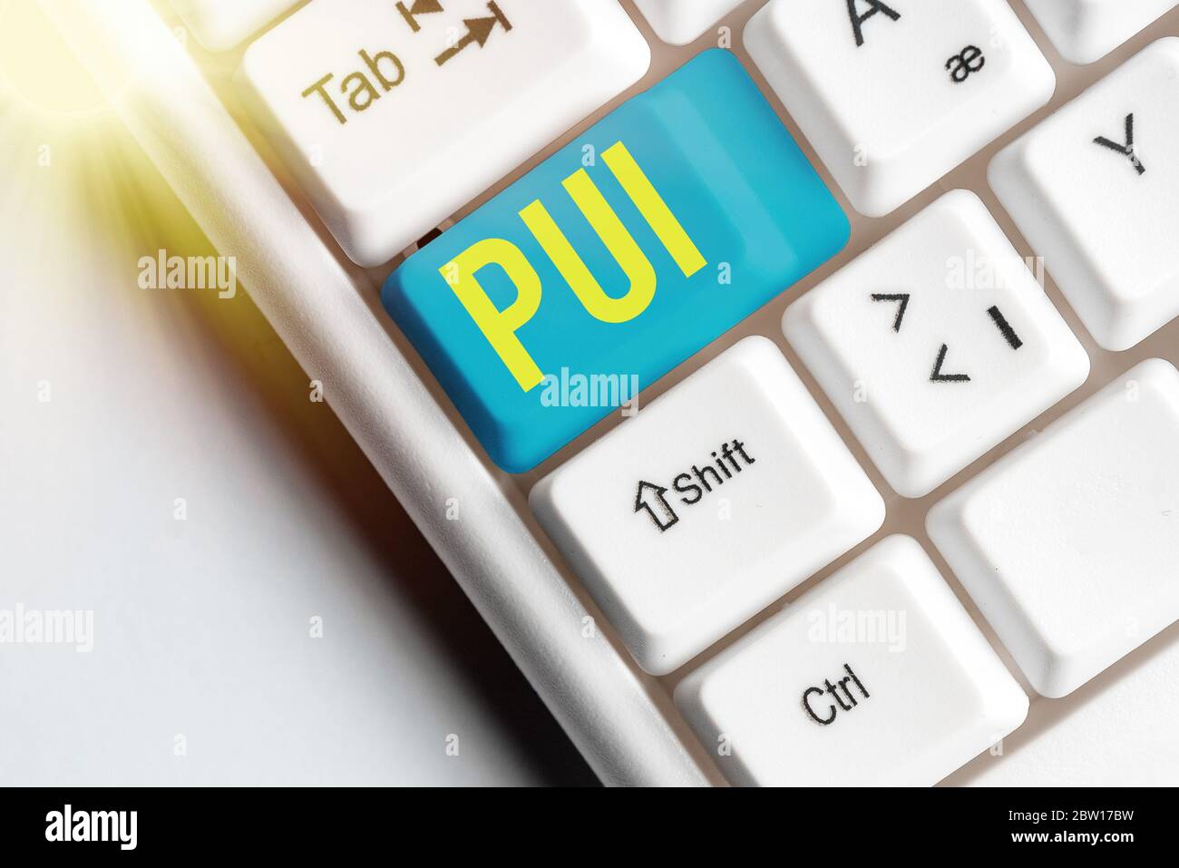 Writing note showing Pui. Business concept for an individual that has ...