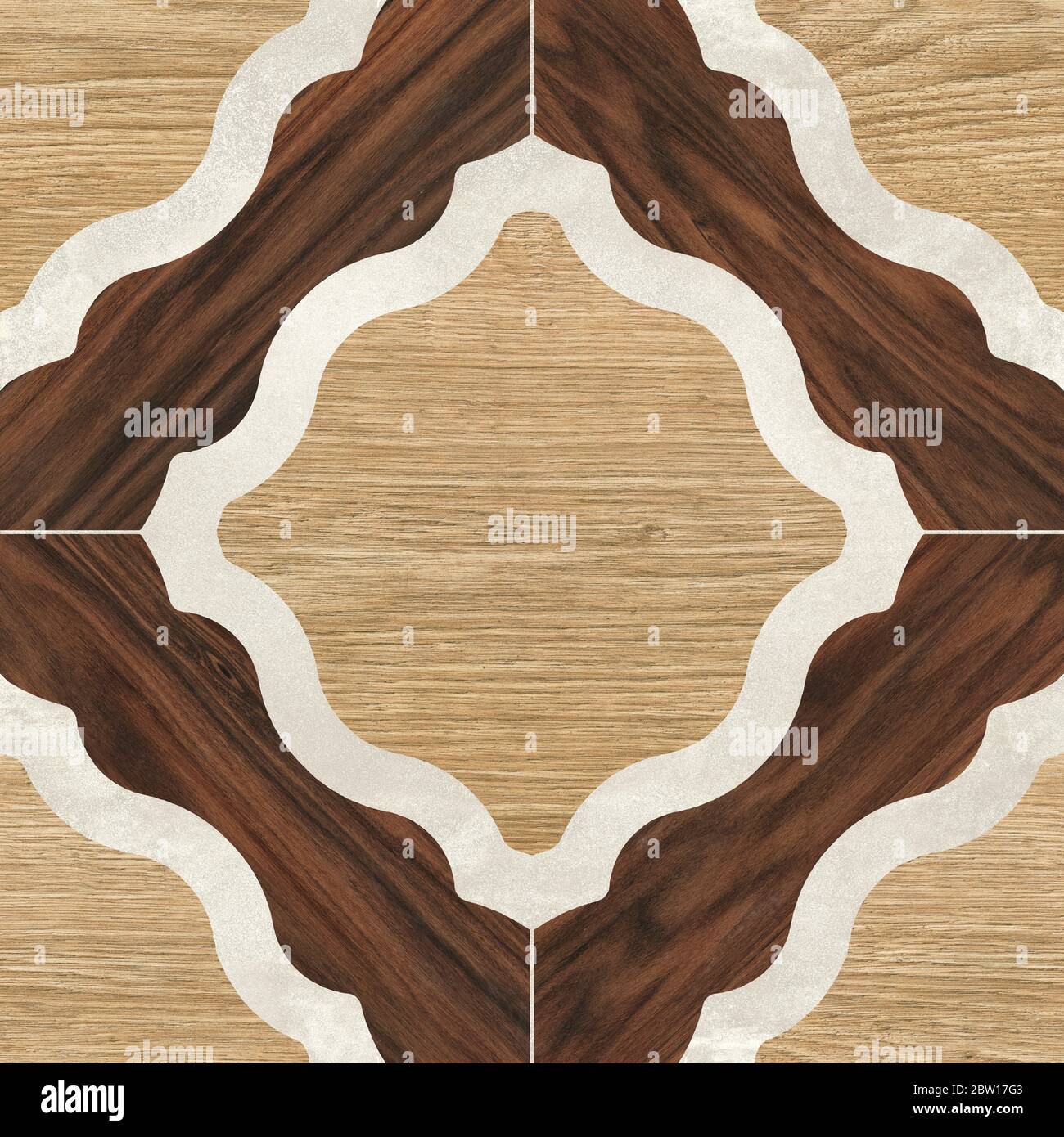tiles, wooden geometric shapes, wooden decor floor tile Stock Photo - Alamy