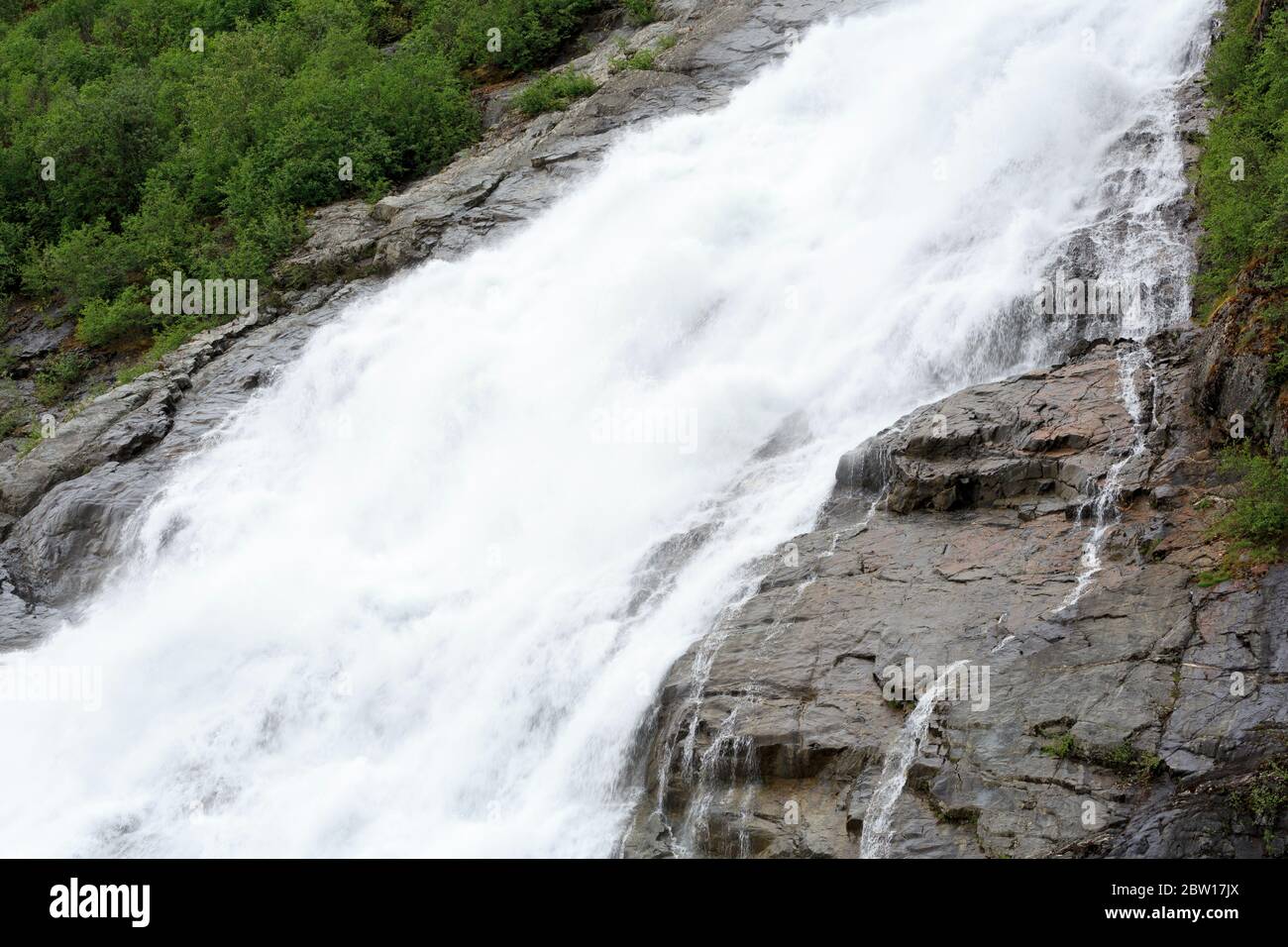 Nugget Falls at Mendenhall Glacier,Juneau,Alaska,USA Stock Photo - Alamy