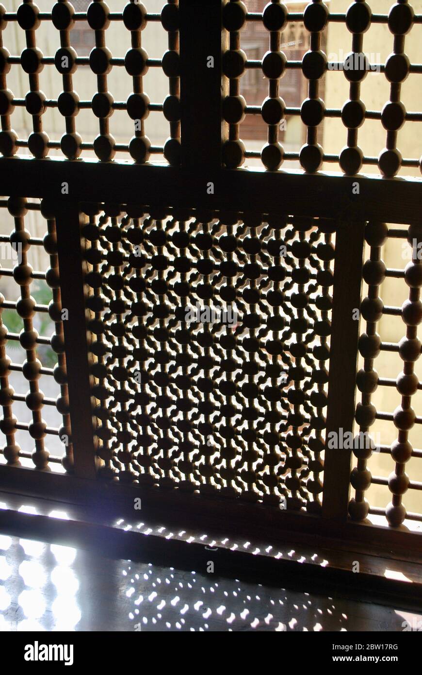 traditional window, Coptic Museum, Coptic Cairo, Cairo, Egypt Stock ...