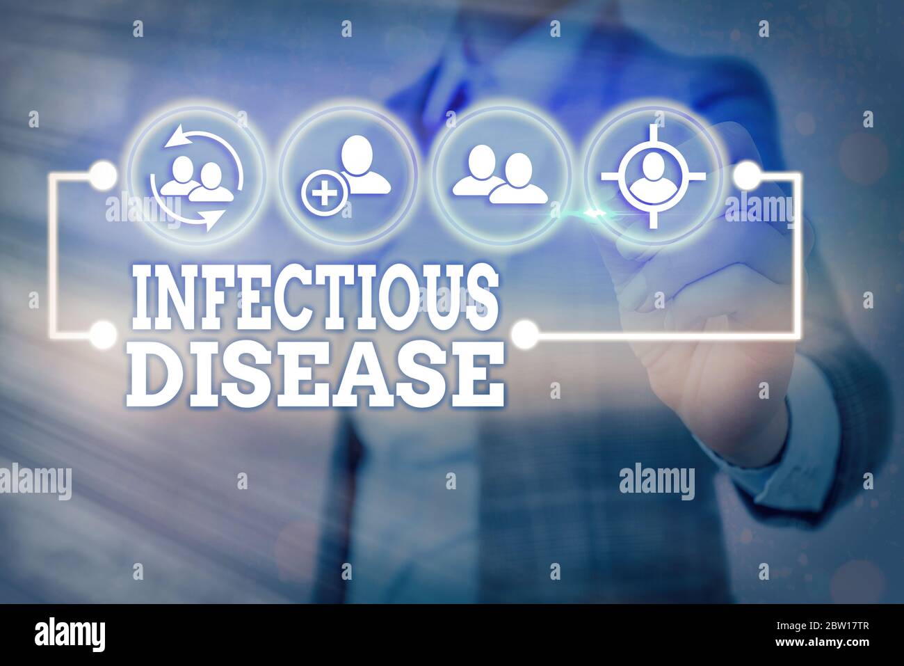 Writing note showing Infectious Disease. Business concept for caused by ...