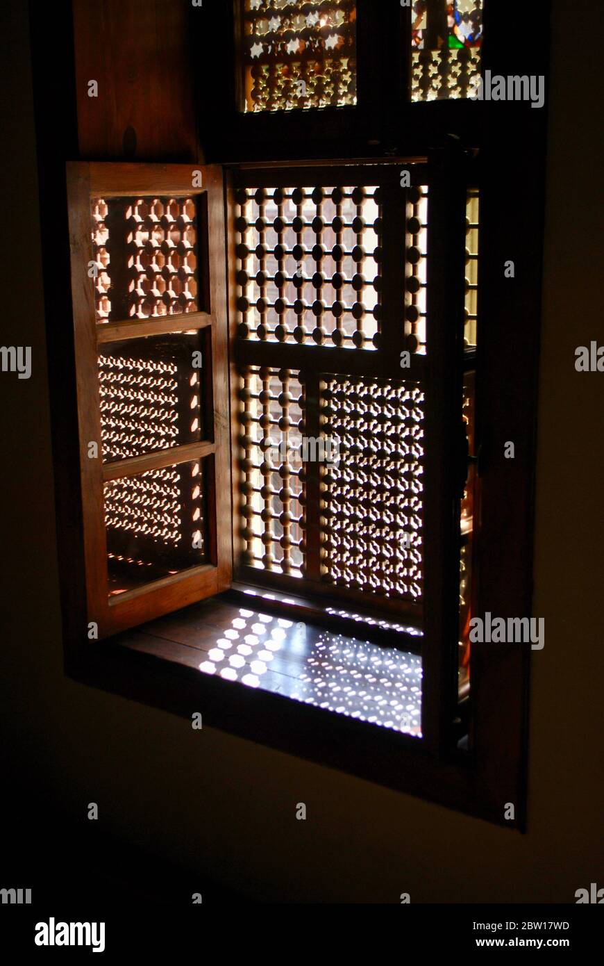 traditional window, Coptic Museum, Coptic Cairo, Cairo, Egypt Stock ...