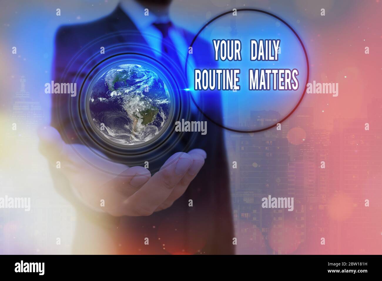 Writing note showing Your Daily Routine Matters. Business concept for ...